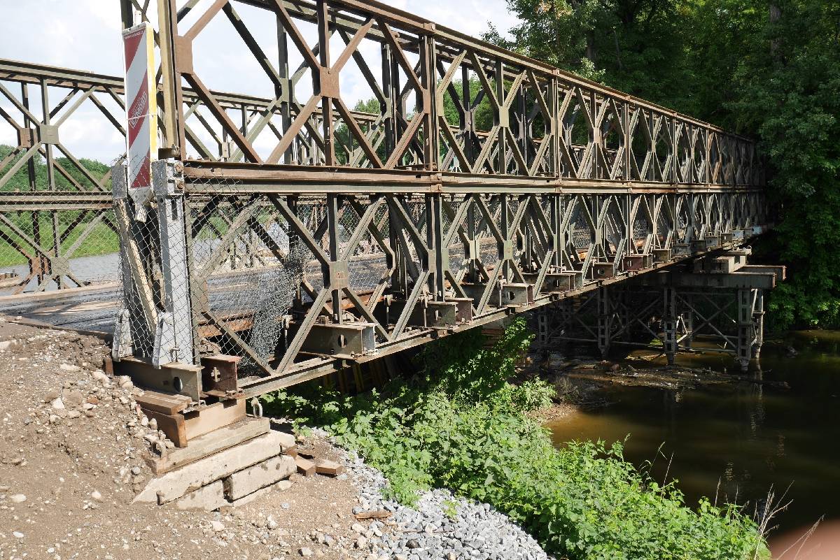 Prodej instalovaného provizorního mostu BB (Bail Bridge) 2p2s cca 30m ...